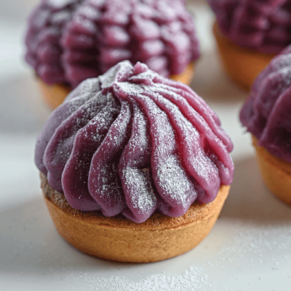 Purple Yam Ube Mont Blanc Tart - dla-naturals