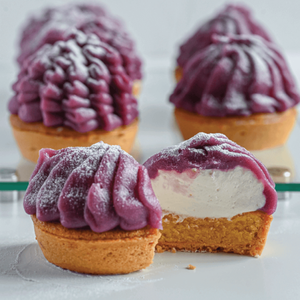 Purple Yam Ube Mont Blanc Tart - dla-naturals