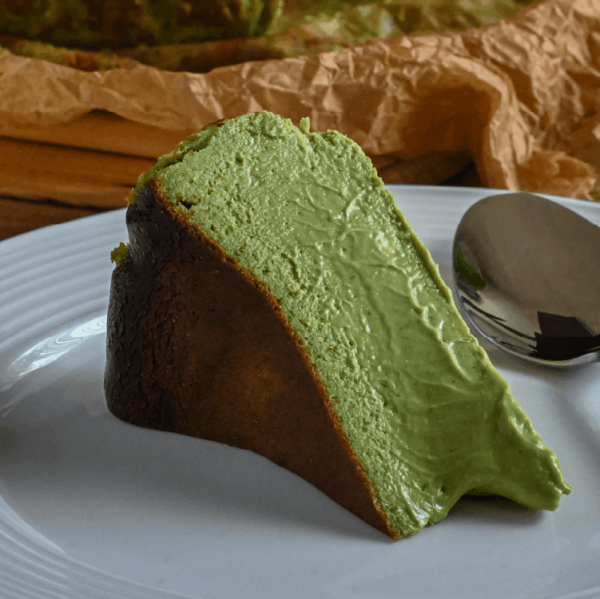 Matcha Basque Cheesecake - dla-naturals