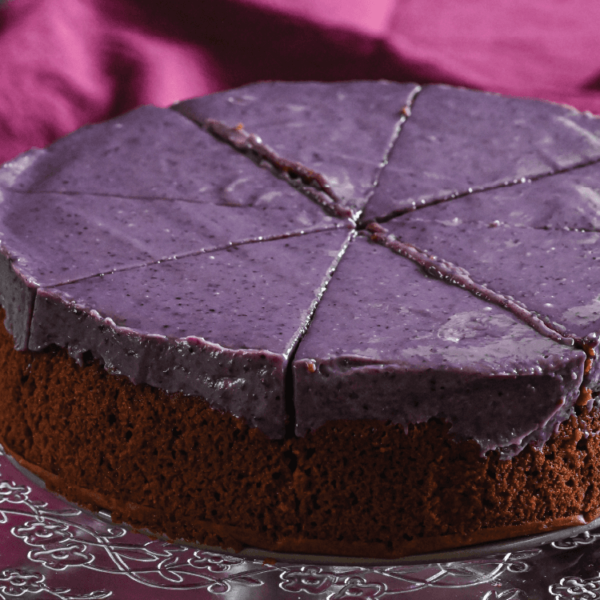Gluten-Free Blueberry Chocolate Cake - dla-naturals